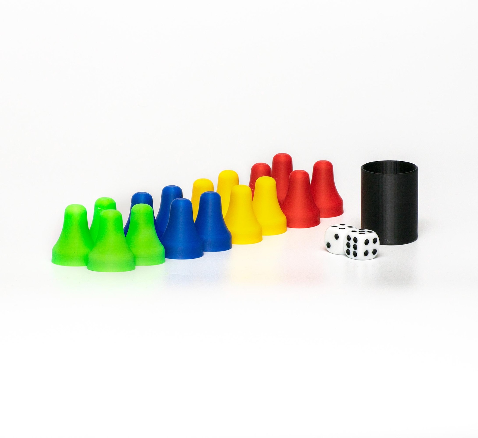 Ludo Pawns Set – Biodegradable Plastic Board Game Pieces With Dice ...