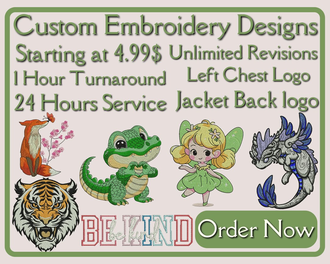 Custom Embroidery Design, Logo Digitizing, Image Digitizing Embroidery, Embroidery Digitizing ...