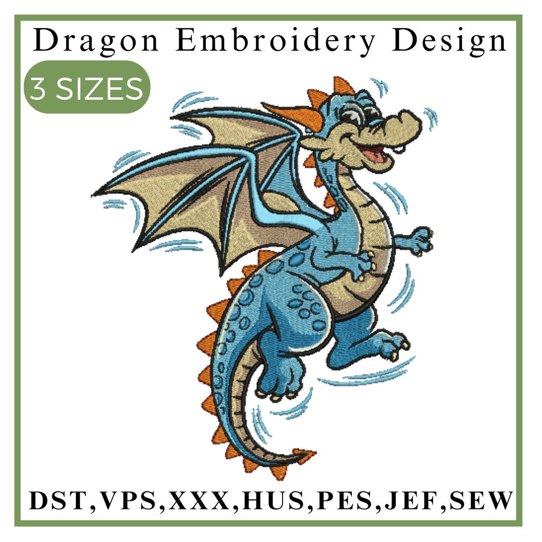 Dragon Embroidery Design, Chinese Dragon Embroidery, Flying Dragon ...