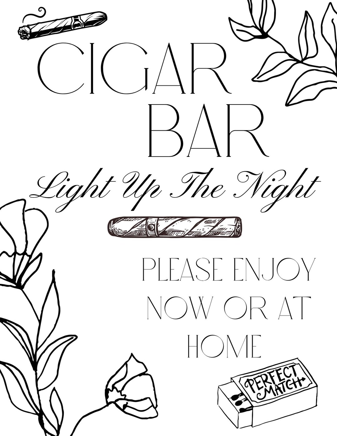 Cigar Bar Sign - Etsy