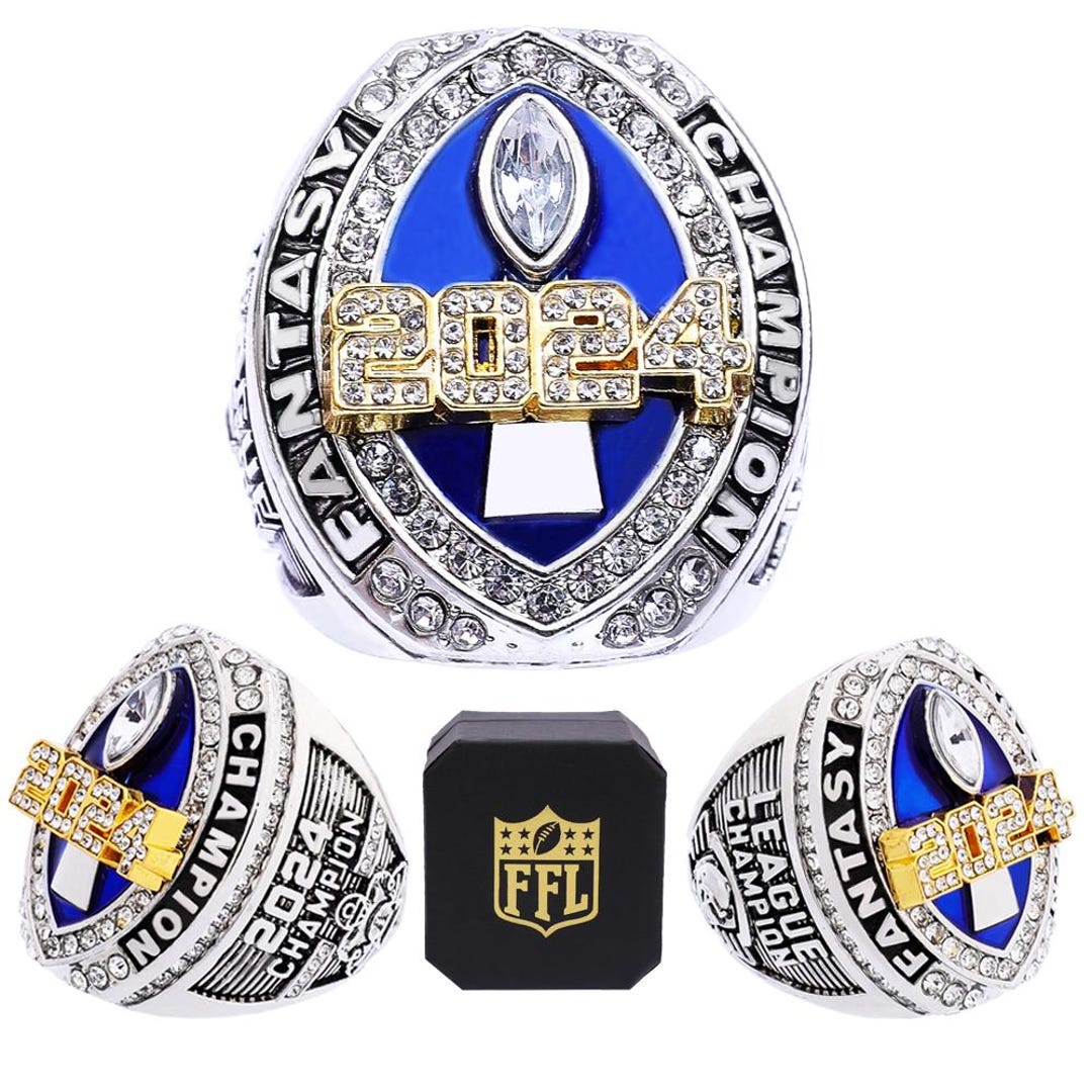 2024 Fantasy Football Ring + FREE Wooden Display Box - Etsy