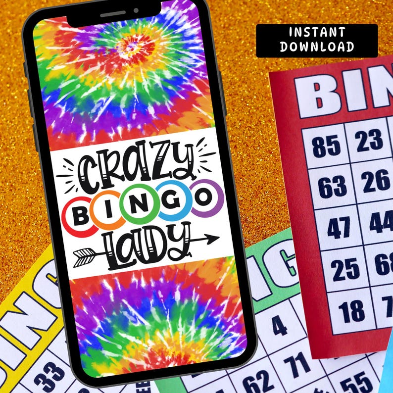Bingo iPhone + Android Wallpapers Set | Cell Phone Wallpaper | Set of 4 ...