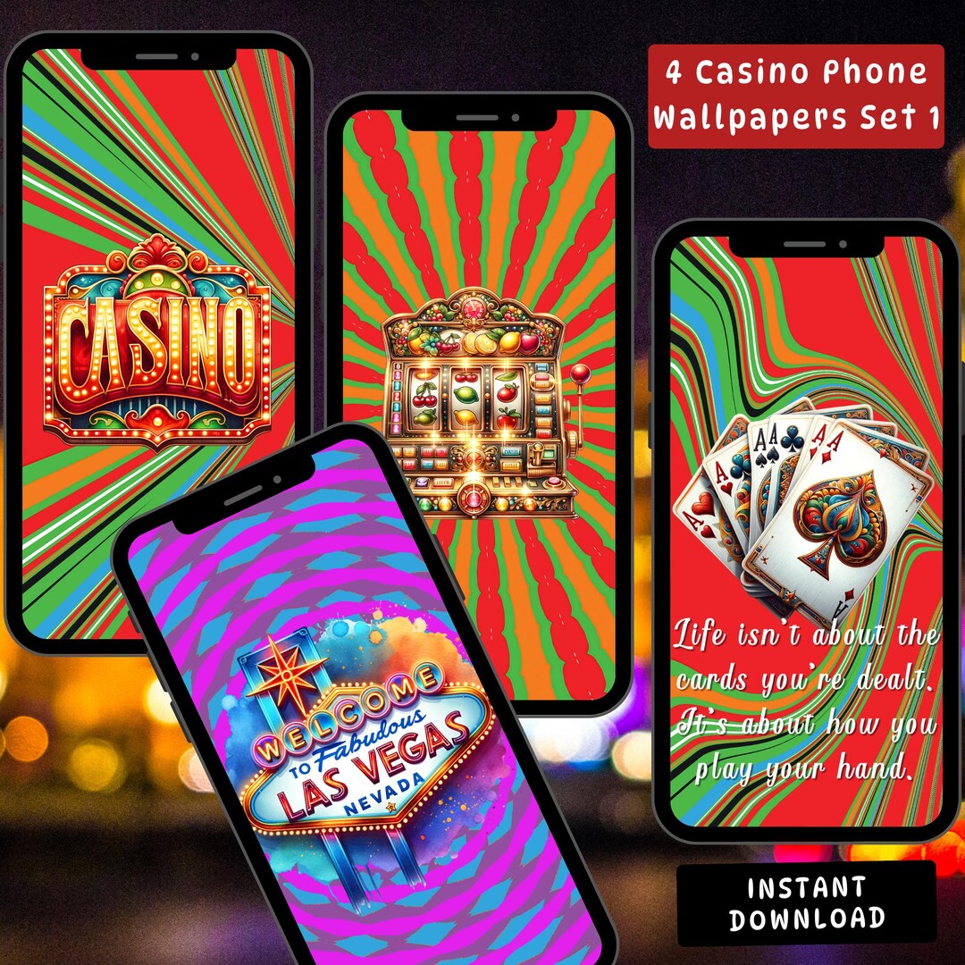 Casino Set 1 iPhone + Android Wallpapers | Cell Phone Wallpaper | Set ...