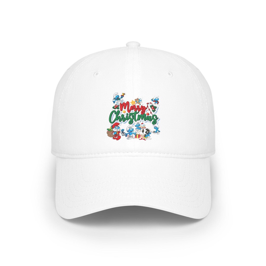 Smurfs 'merry Christmas' Hat, Holiday Gift, Adjustable, Festive ...