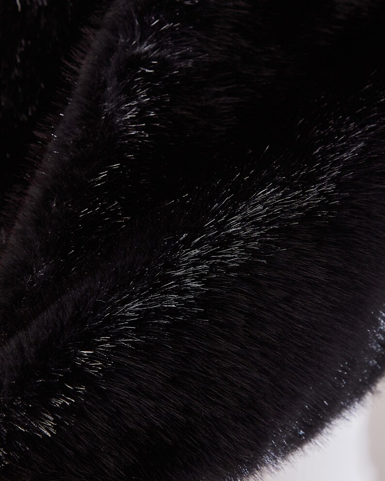 Vintage Inspired Black Faux Fur Stole: Elegant Winter Wedding Wrap - Etsy