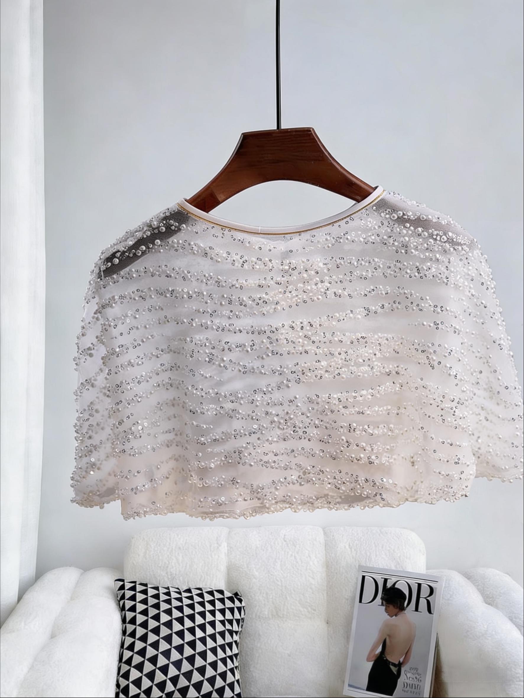 Pearl Beaded Bridal Capelet, Ivory Wedding Shoulder Cover - Etsy