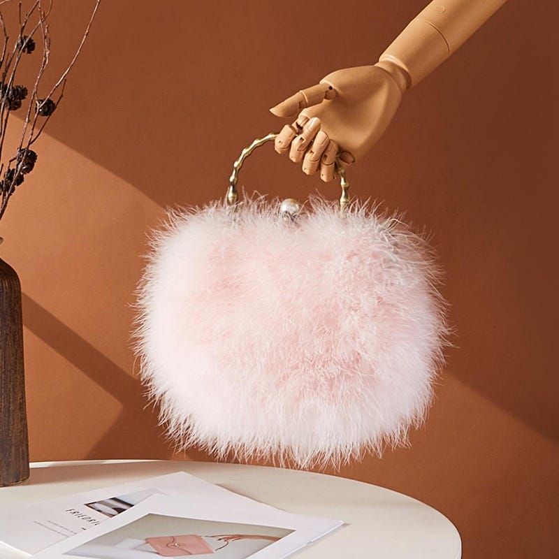 Ostrich Feather Purse - Etsy