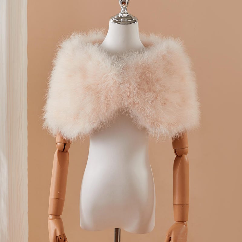 Fluffy Cream Shawl - Etsy