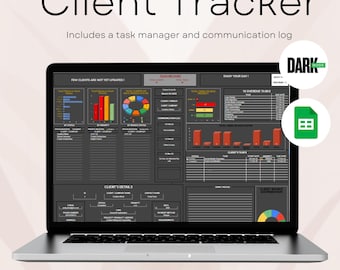 Client Tracker Google Sheets Template | Client Management Spreadsheet ...