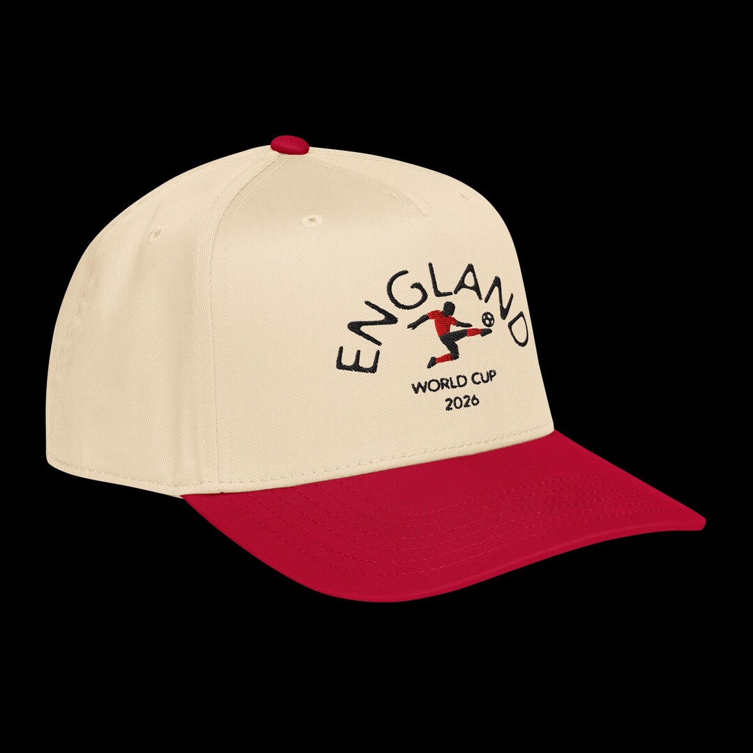 England Football Cap, Soccer Embroidered Headwear {free Personalization ...