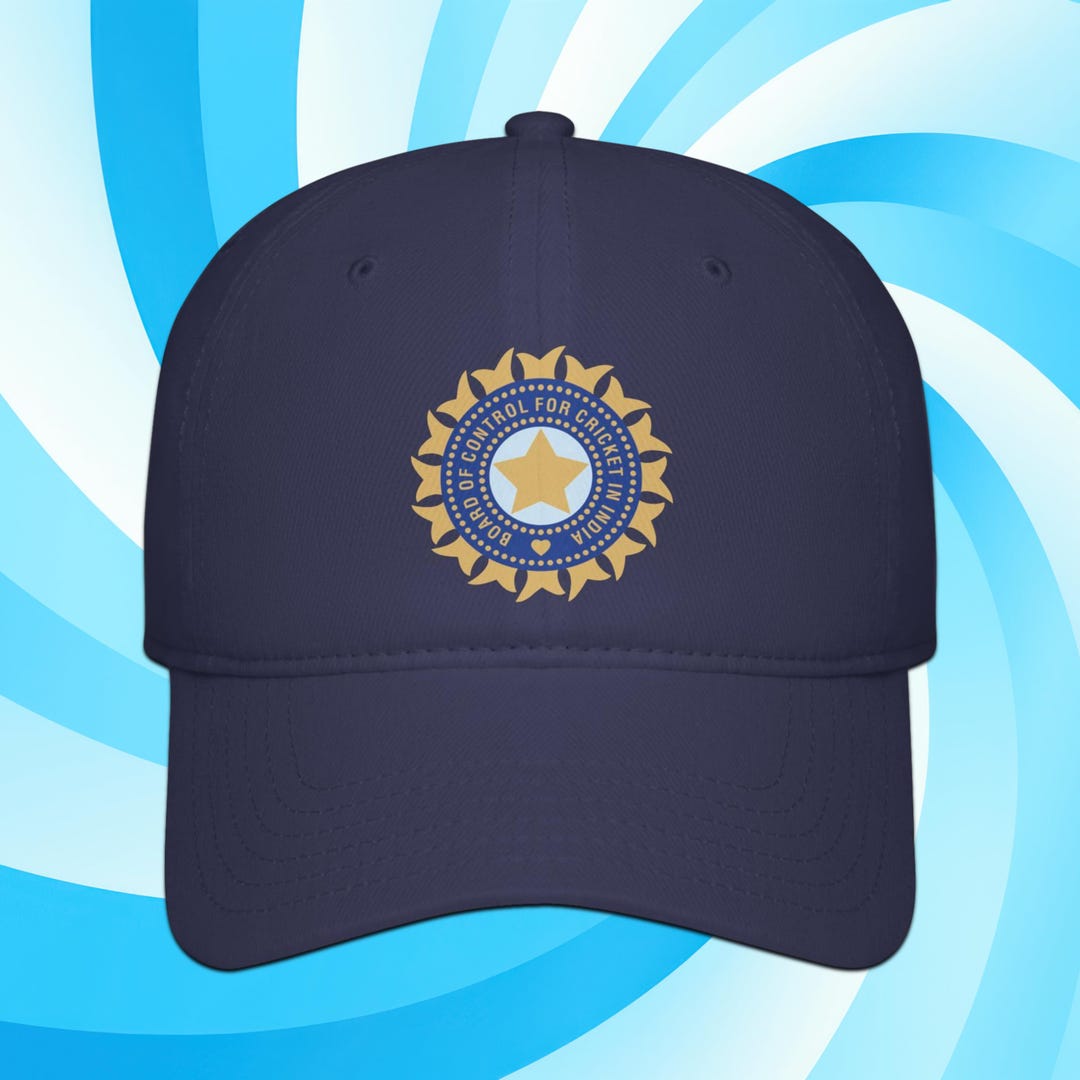 India Cricket Low Profile Baseball Cap, Indian Sports Fan Headwear ...