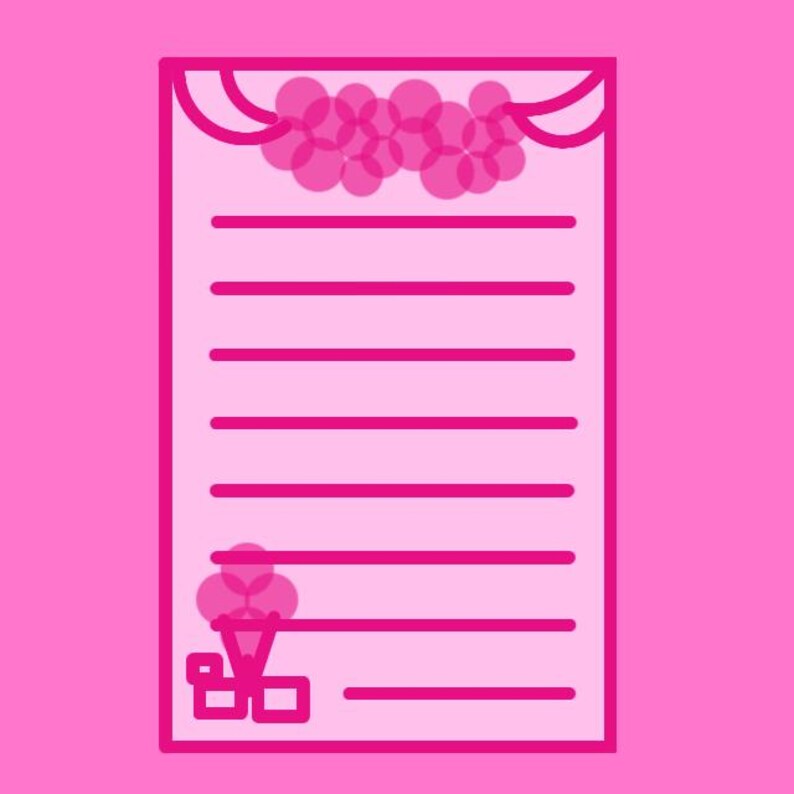 Printable, Editable, Basic Template Letter and Envelope Set (birthday ...