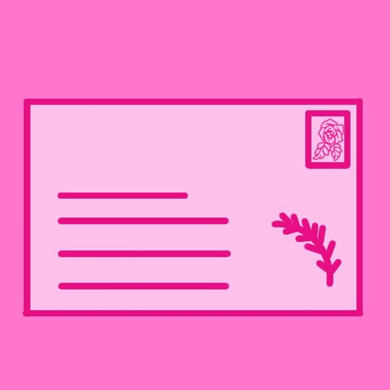 Printable, Editable, Basic Template Letter and Envelope Set (birthday ...