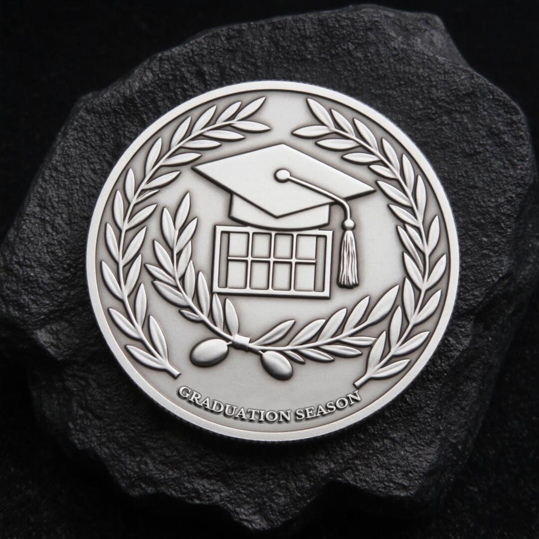 Graduation Challenge Coin – Custom 2D/3D Engraved Gift for High School ...