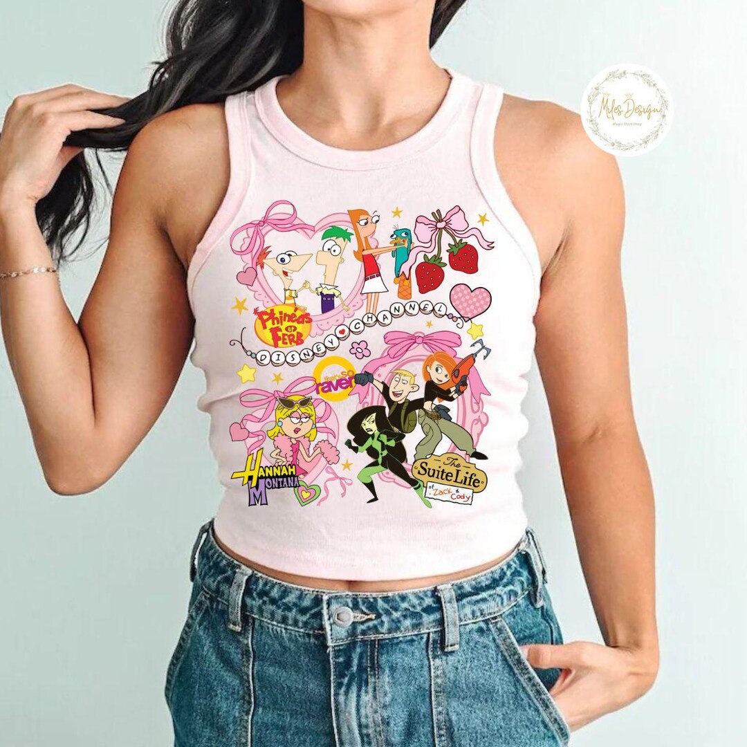 Coquette Bow Disney Channel Retro Shirt, Kim Possible Hannah Montana ...