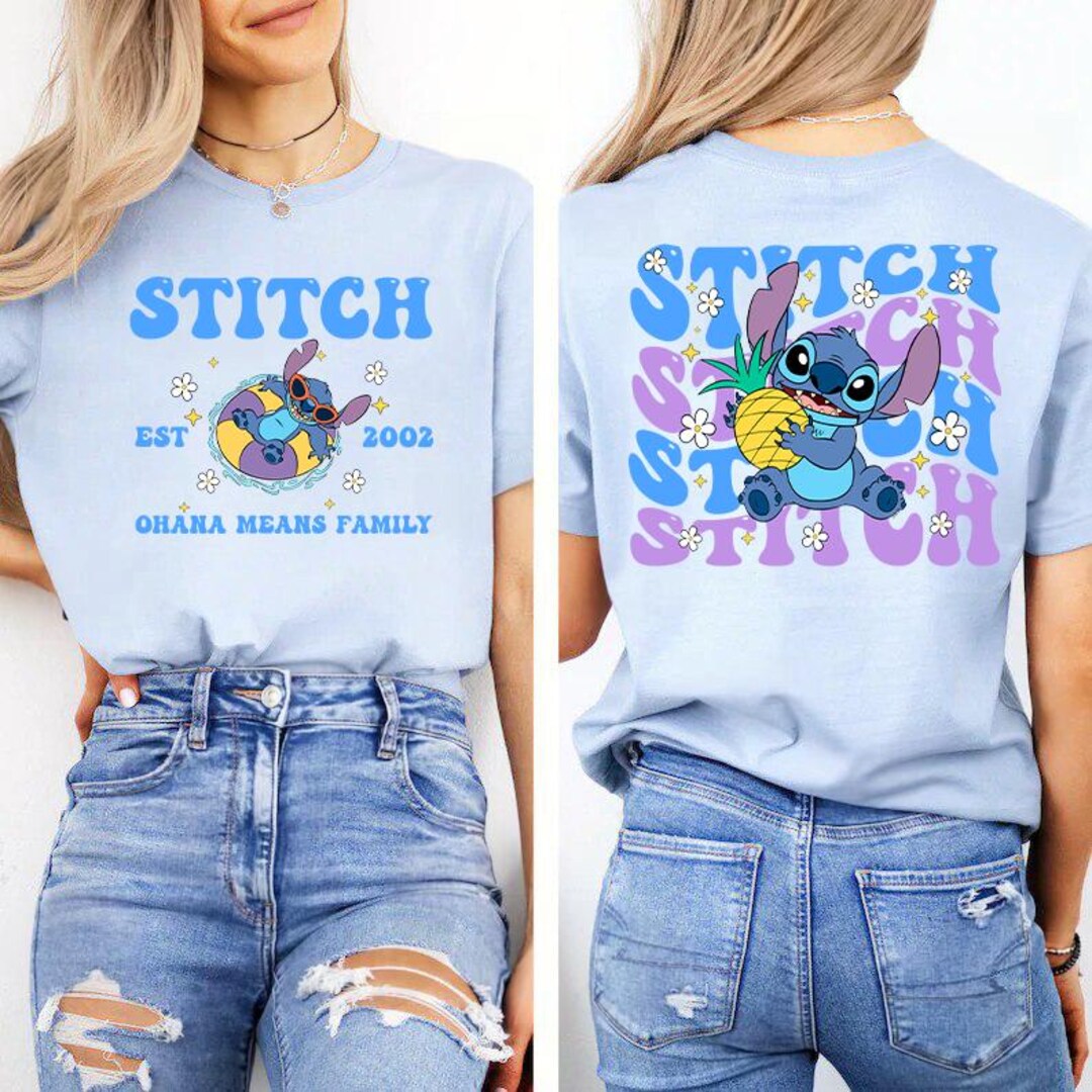 Comfort Colors Lilo and Stitch Shirt, Ohana Means Family Shirt, Stitch ...