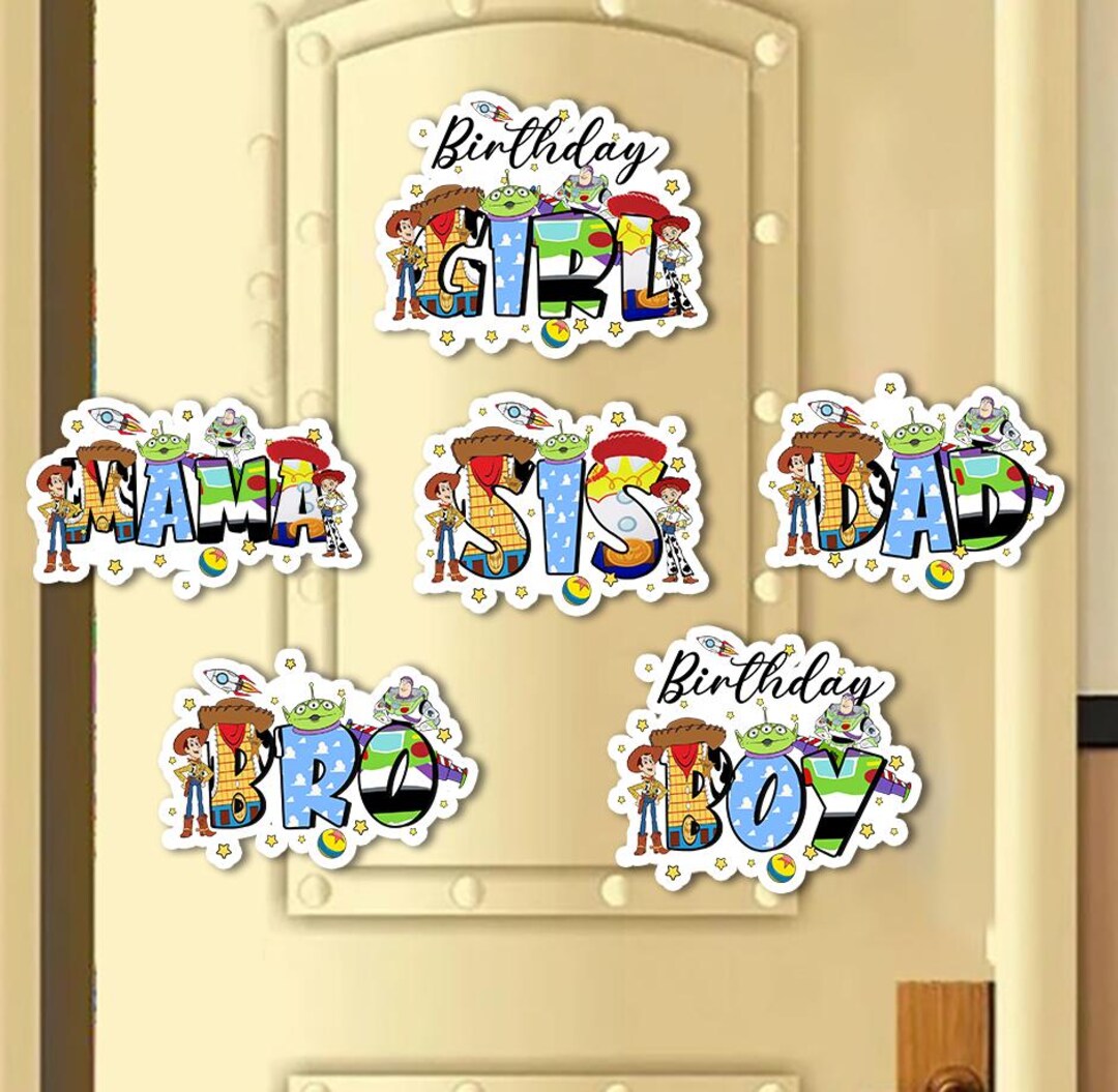Custom Name Disney Magnet, Toy Story Family Matching Magnets, Disney ...