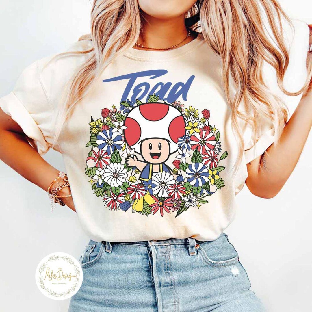 Retro Coquette Mario Toad Shirt, the Super Mario Bros Movie Tee, Mario ...