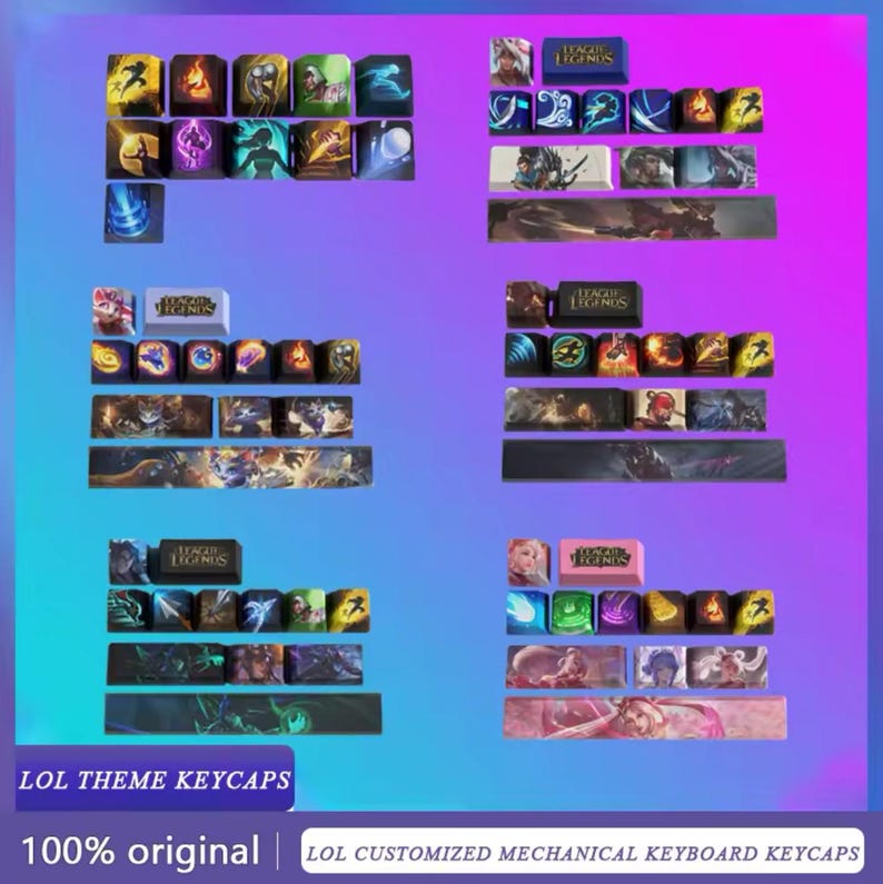 League of Legends Custom Mechanical Keyboard Keycaps - Etsy