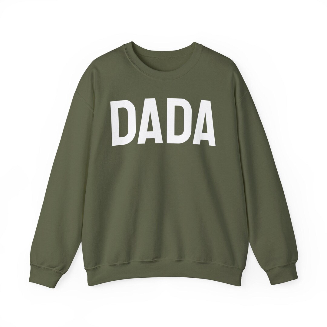 DADA American Flag Sweatshirt, New Dad Gift, Established Xxxx ...