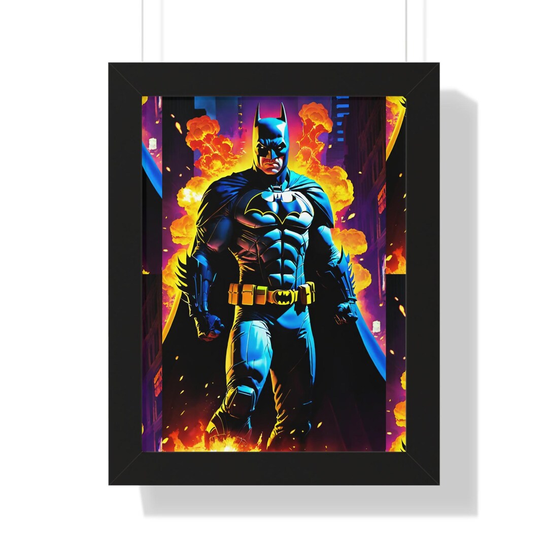 Batman Framed Vertical Poster - Etsy