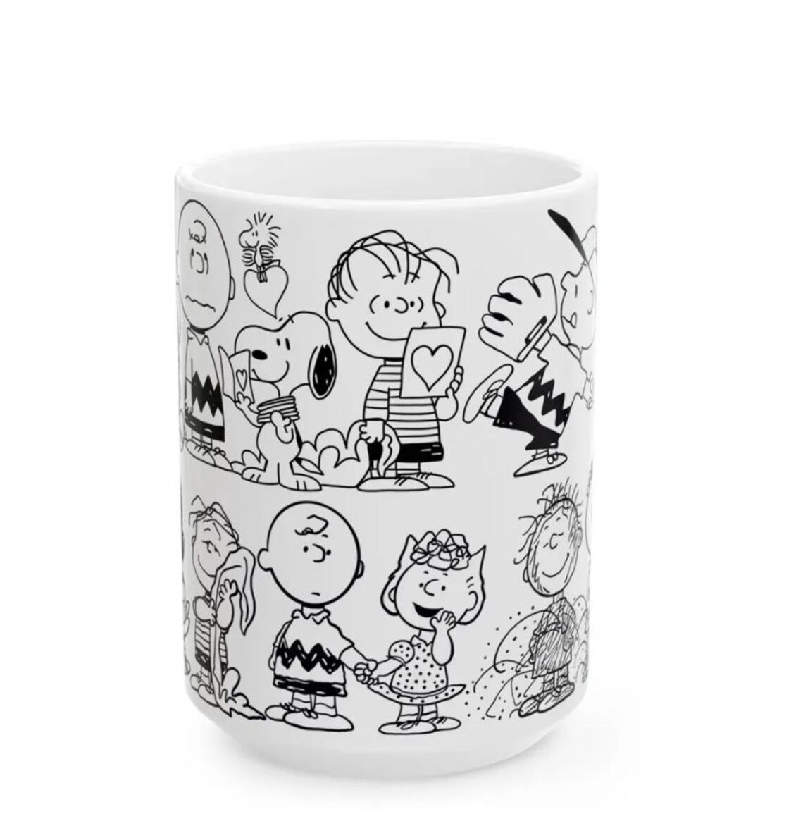 Snoopy Peanuts Ceramic Mug 11oz Charlie Brown Coffee Cup Linus Gift ...