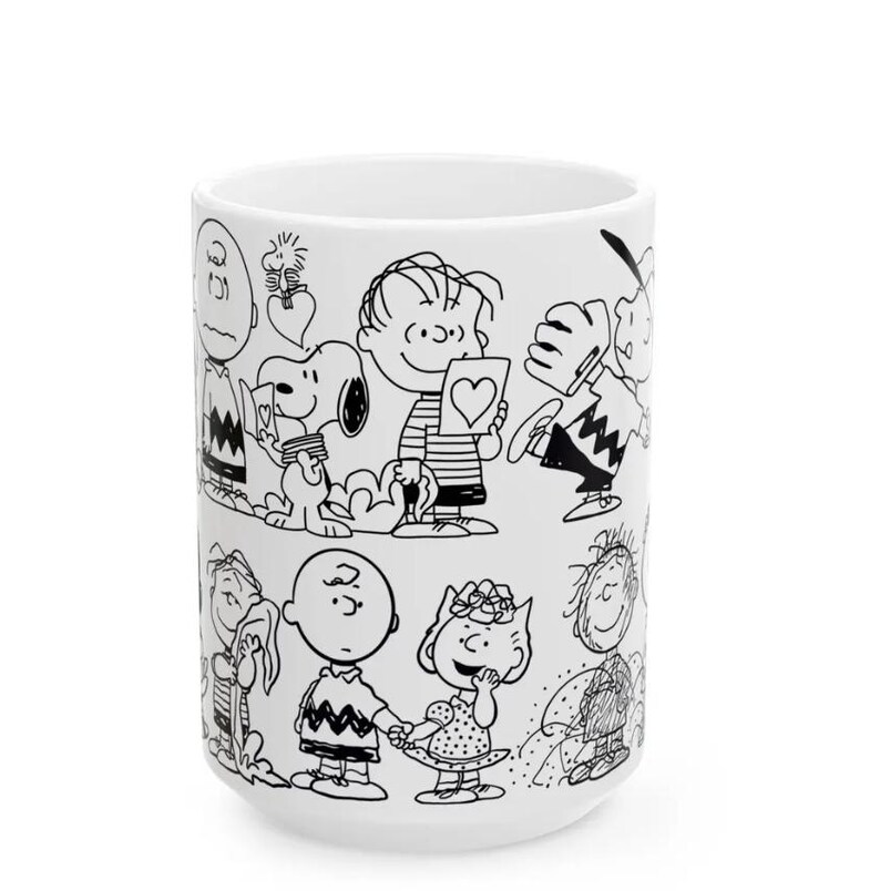 Snoopy Peanuts Ceramic Mug 11oz Charlie Brown Coffee Cup Linus Gift ...