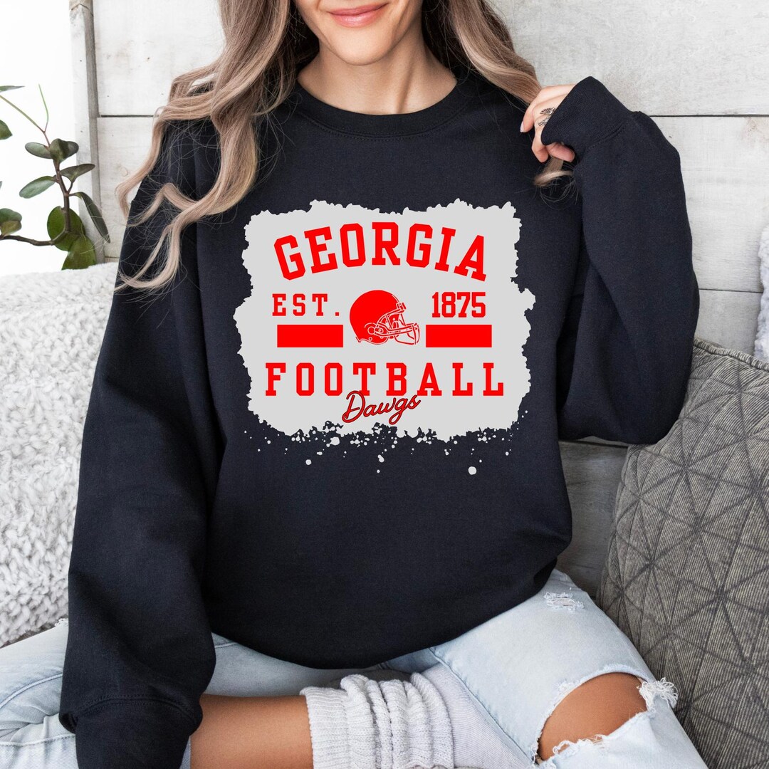 Georgia Football Dawgs Vintage Sweatshirt Unisex Crewneck, Game Day Sweatshirt, College Team ...