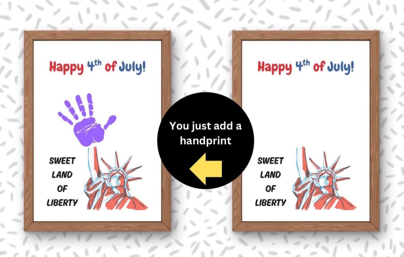 4th of July Handprint & Footprint BUNDLE Fun Craft to Do With the Kids ...