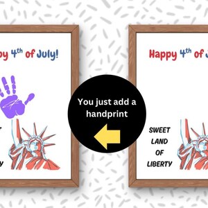 4th of July Handprint & Footprint BUNDLE Fun Craft to Do With the Kids ...