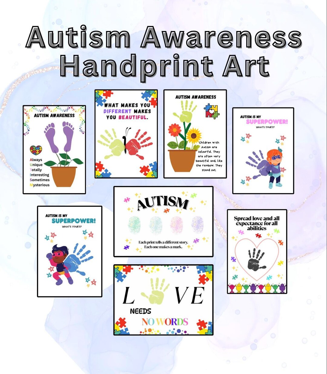World Autism Awareness Day Craft Bundle, Craft to Support Autism ...