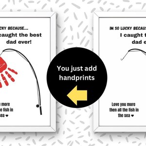 Father’s Day BUNDLE Handprint & Footprint Fun Craft to Do With Dad, Art ...