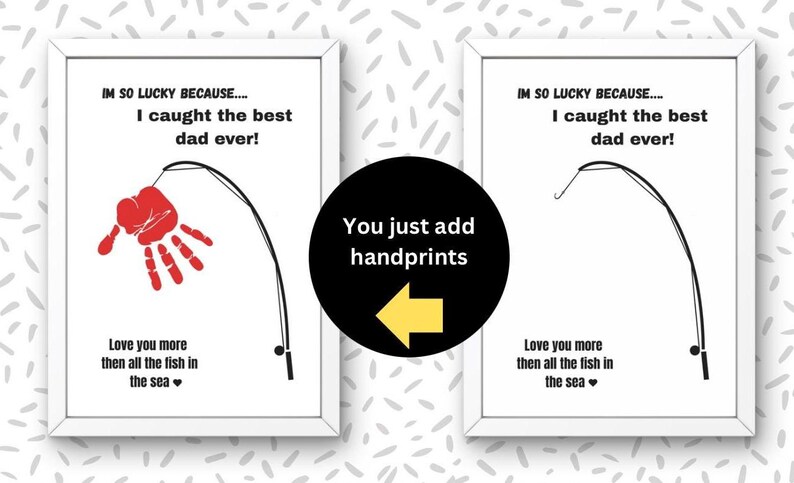 Father’s Day BUNDLE Handprint & Footprint Fun Craft to Do With Dad, Art ...