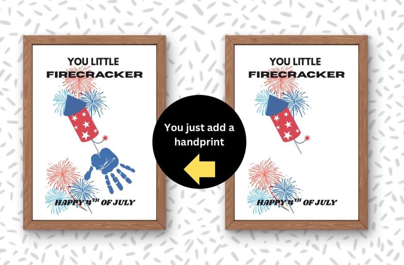 4th of July Handprint & Footprint BUNDLE Fun Craft to Do With the Kids ...