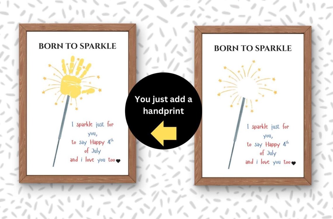 4th of July Handprint Art Bundle: Keepsake Craft (digital Download) - Etsy