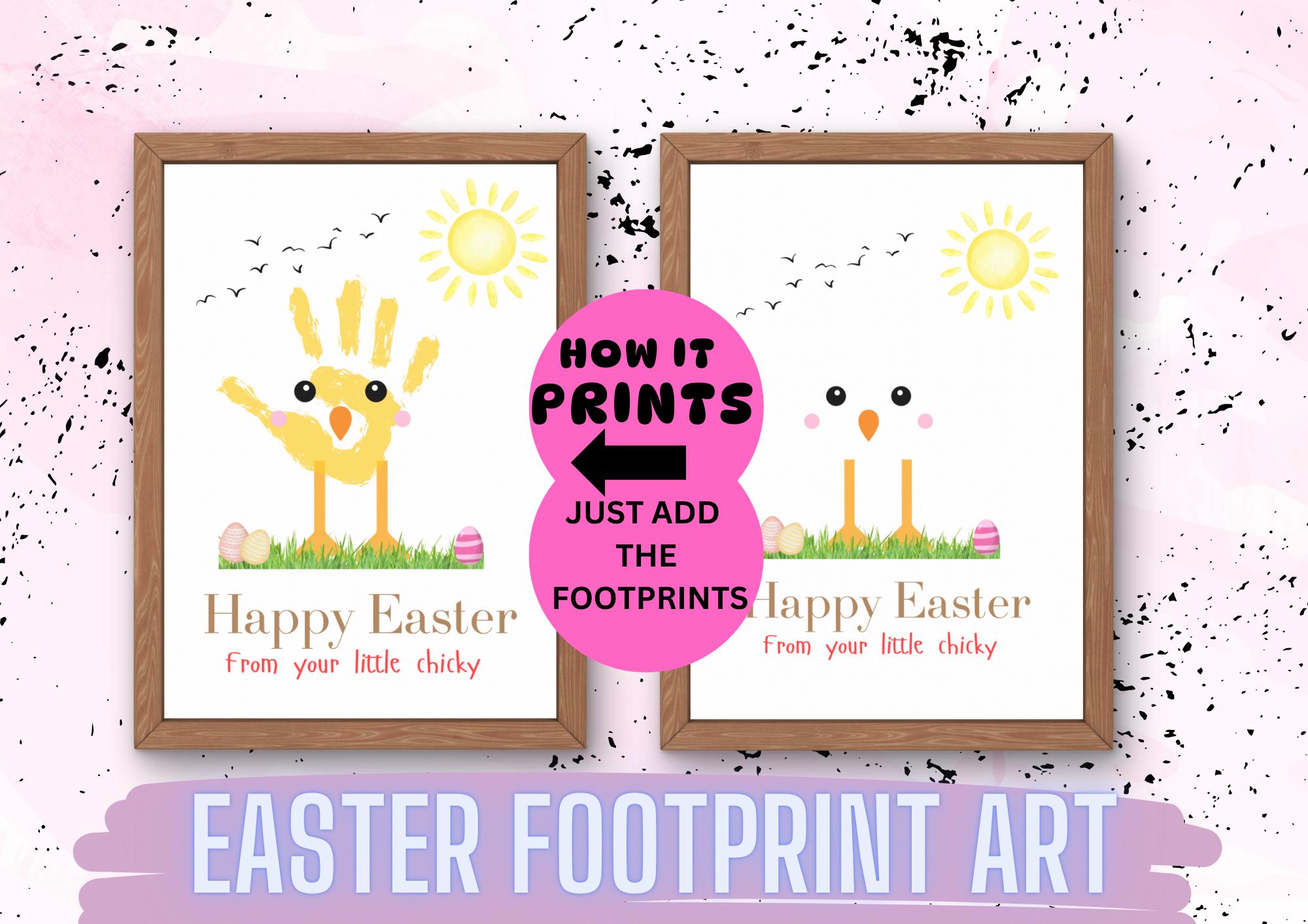 Easter Handprint & Footprint BUNDLE Art Template Printable for Prek ...