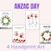 Lest We Forget Handprint Art, Anzac Remembrance Day Craft Bundle, Day ...