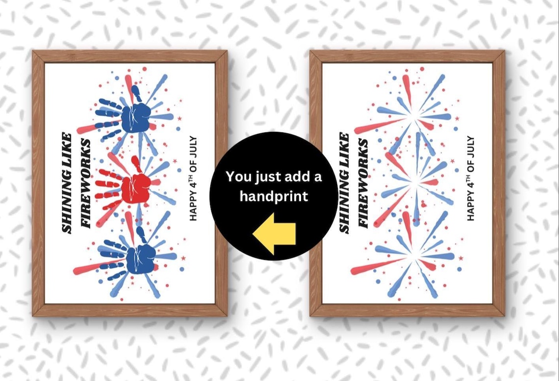 4th of July Handprint & Footprint BUNDLE Fun Craft to Do With the Kids ...