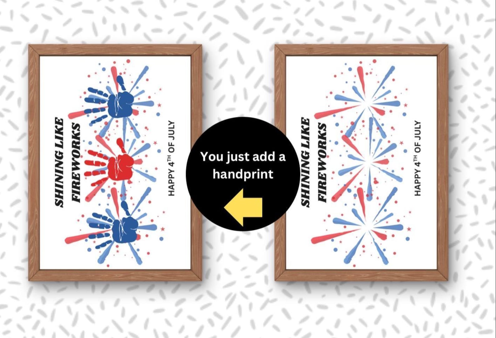 4th of July Handprint & Footprint BUNDLE Fun Craft to Do With the Kids ...
