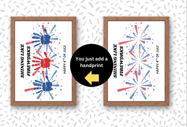 4th of July Handprint & Footprint BUNDLE Fun Craft to Do With the Kids ...