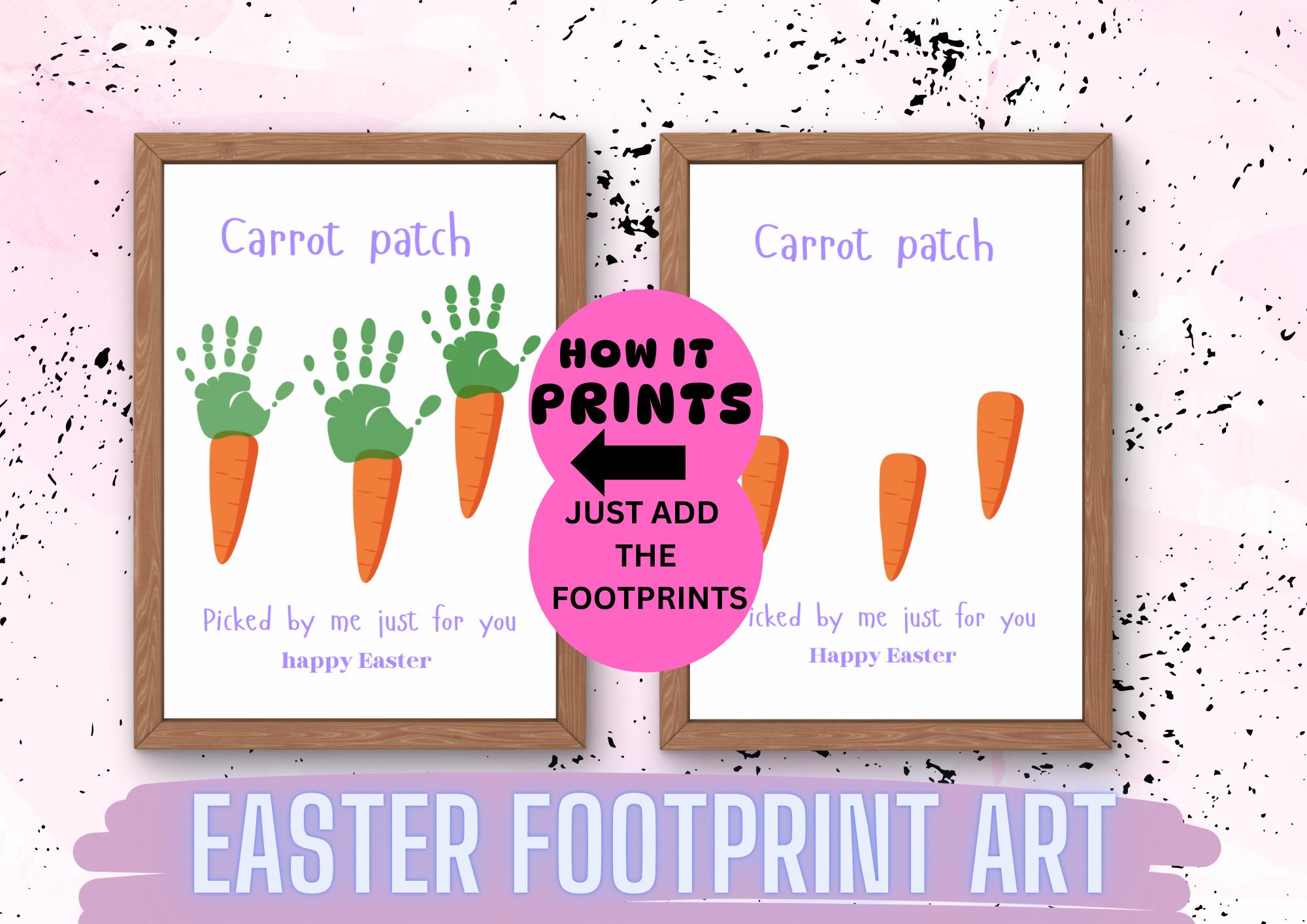 Easter Handprint & Footprint BUNDLE Art Template Printable for Prek ...