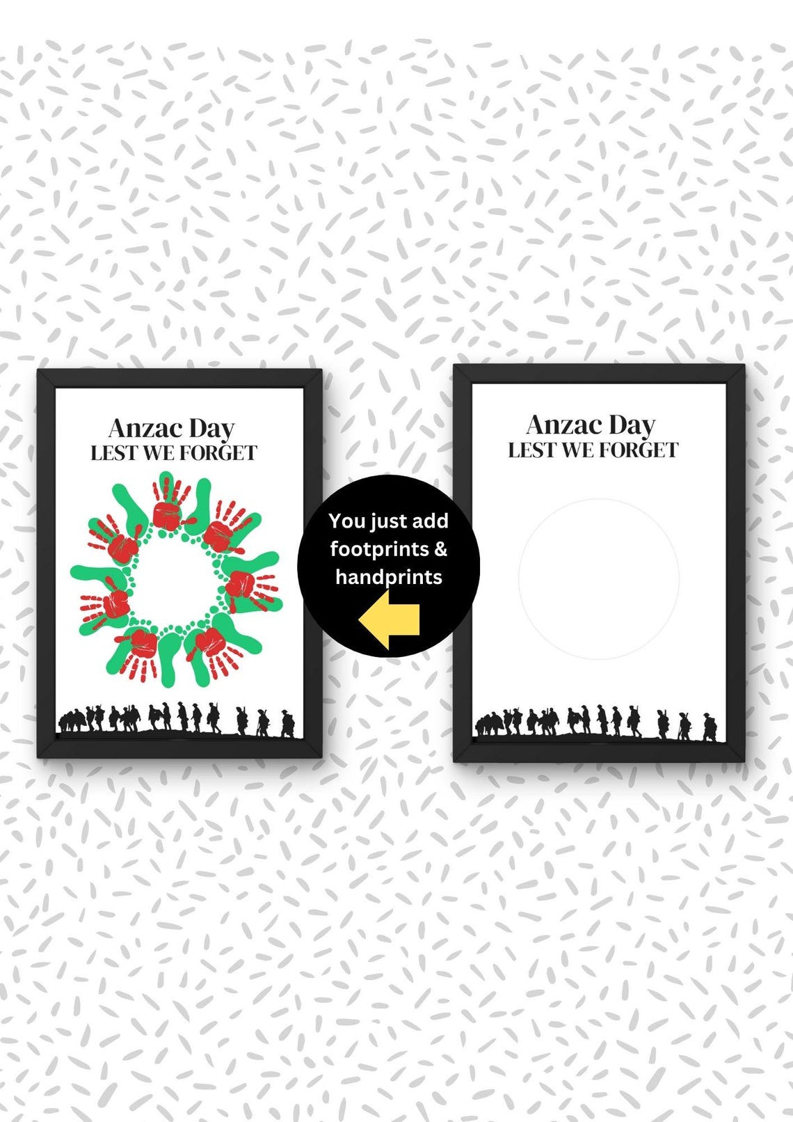 Lest We Forget Handprint Art, Anzac Remembrance Day Craft Bundle, Day ...