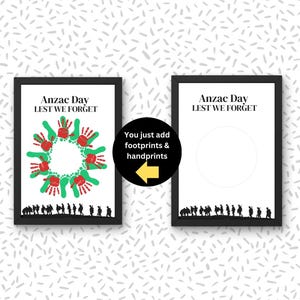 Lest We Forget Handprint Art, Anzac Remembrance Day Craft Bundle, Day ...