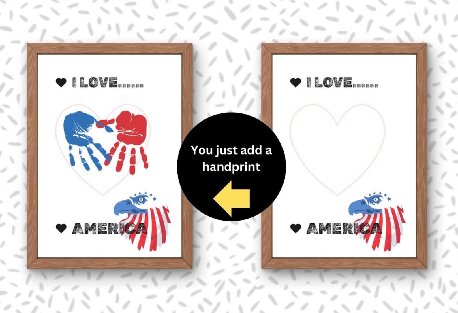 4th of July Handprint & Footprint BUNDLE Fun Craft to Do With the Kids ...