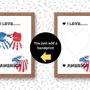 4th of July Handprint & Footprint BUNDLE Fun Craft to Do With the Kids ...