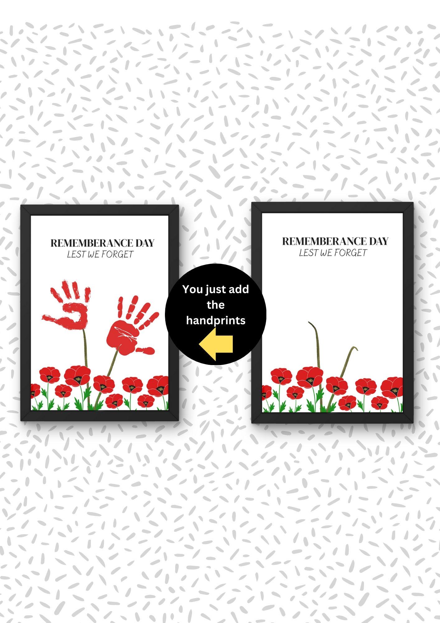 Lest We Forget Handprint Art, Anzac Remembrance Day Craft Bundle, Day ...