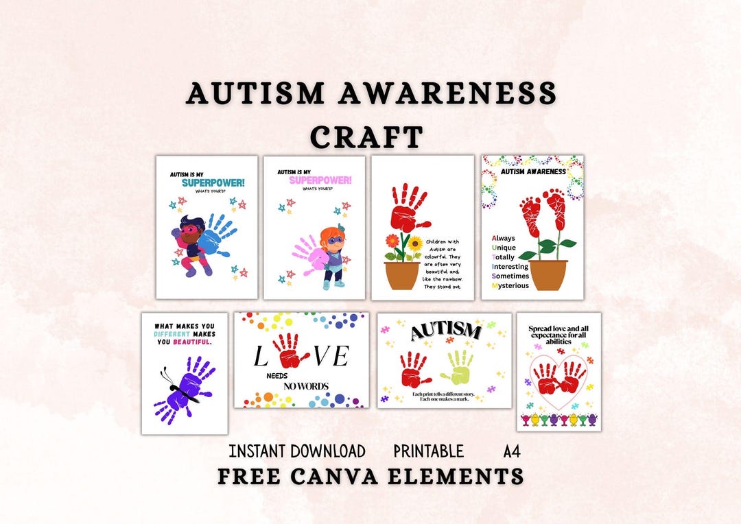 World Autism Awareness Day Craft Bundle, Craft Supporting Autism ...