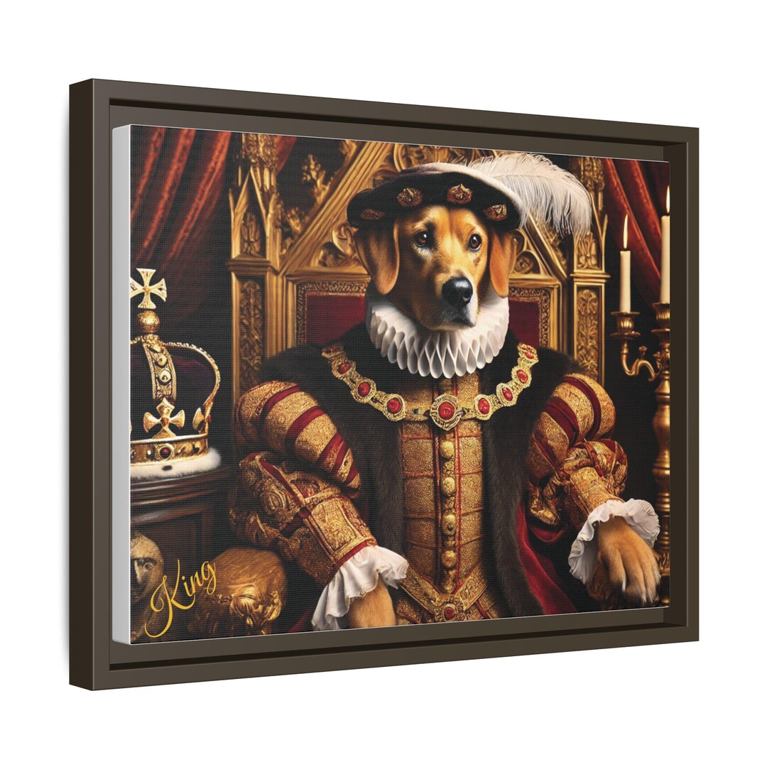 Royal Pet Portrait - King Henry VIII Inspired Matte Print - Etsy