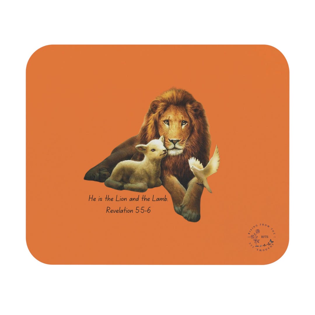 Lion and the Lamb Mouse Pad (rectangle) - Etsy
