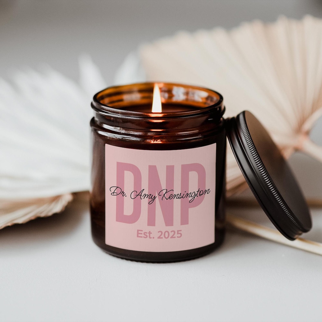 DNP Graduation Gift, Doctorate Gift, Personalized Candle, Doctor of ...